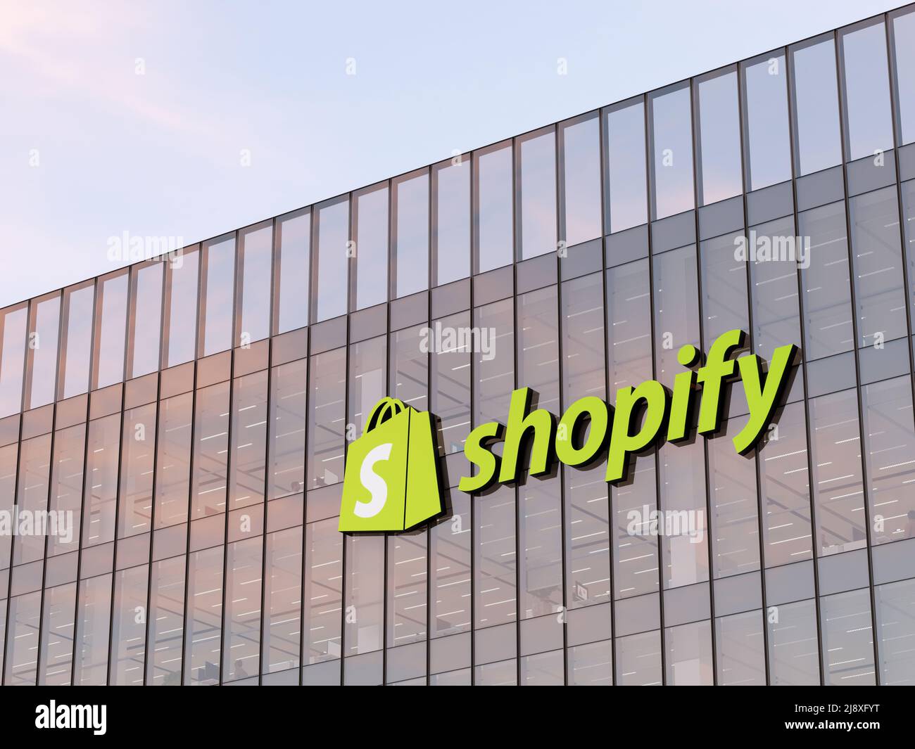 Ottawa, Canada. May 2, 2022. Editorial Use Only, 3D CGI. Shopify E ...