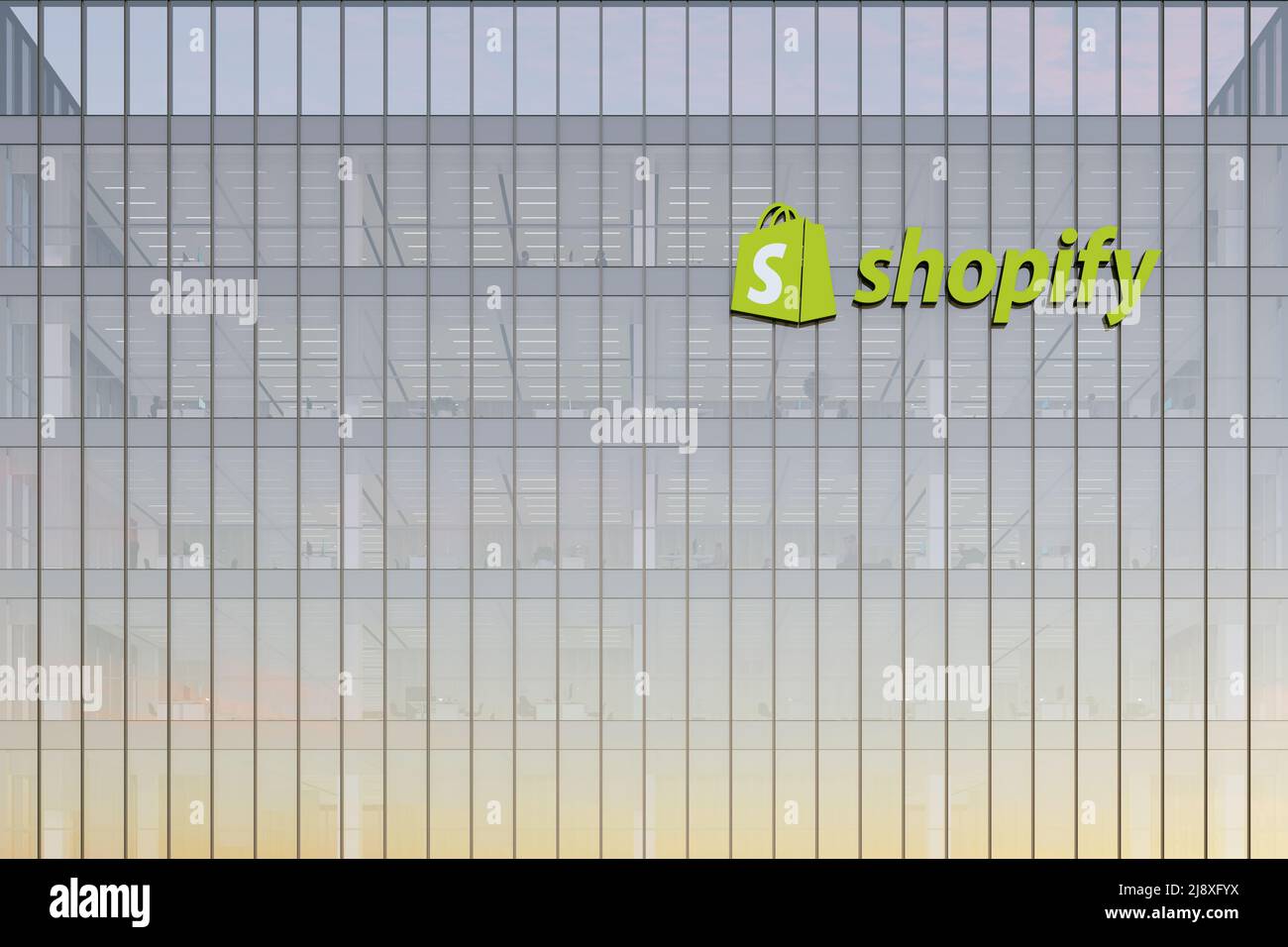 Ottawa, Canada. May 2, 2022. Editorial Use Only, 3D CGI. Shopify E ...