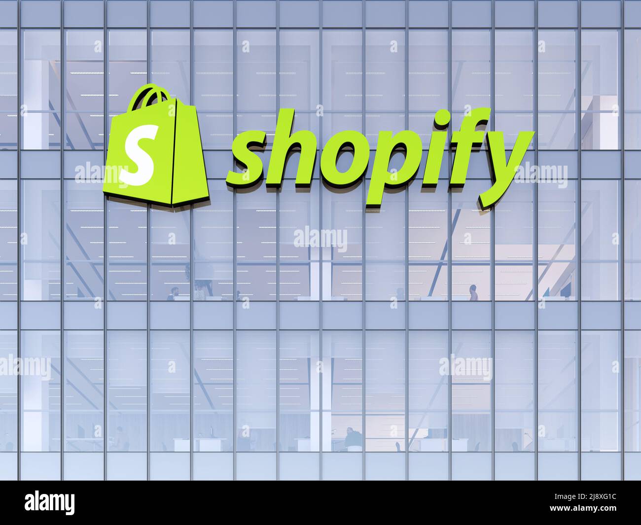 Ottawa, Canada. May 2, 2022. Editorial Use Only, 3D CGI. Shopify E ...