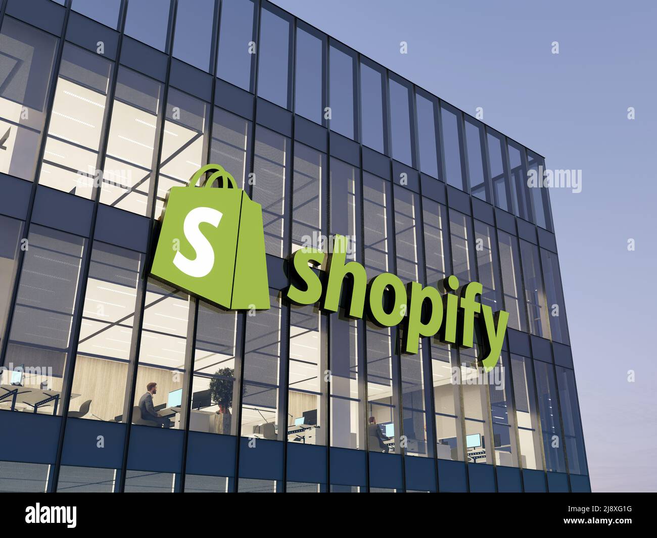 Ottawa, Canada. May 2, 2022. Editorial Use Only, 3D CGI. Shopify E ...