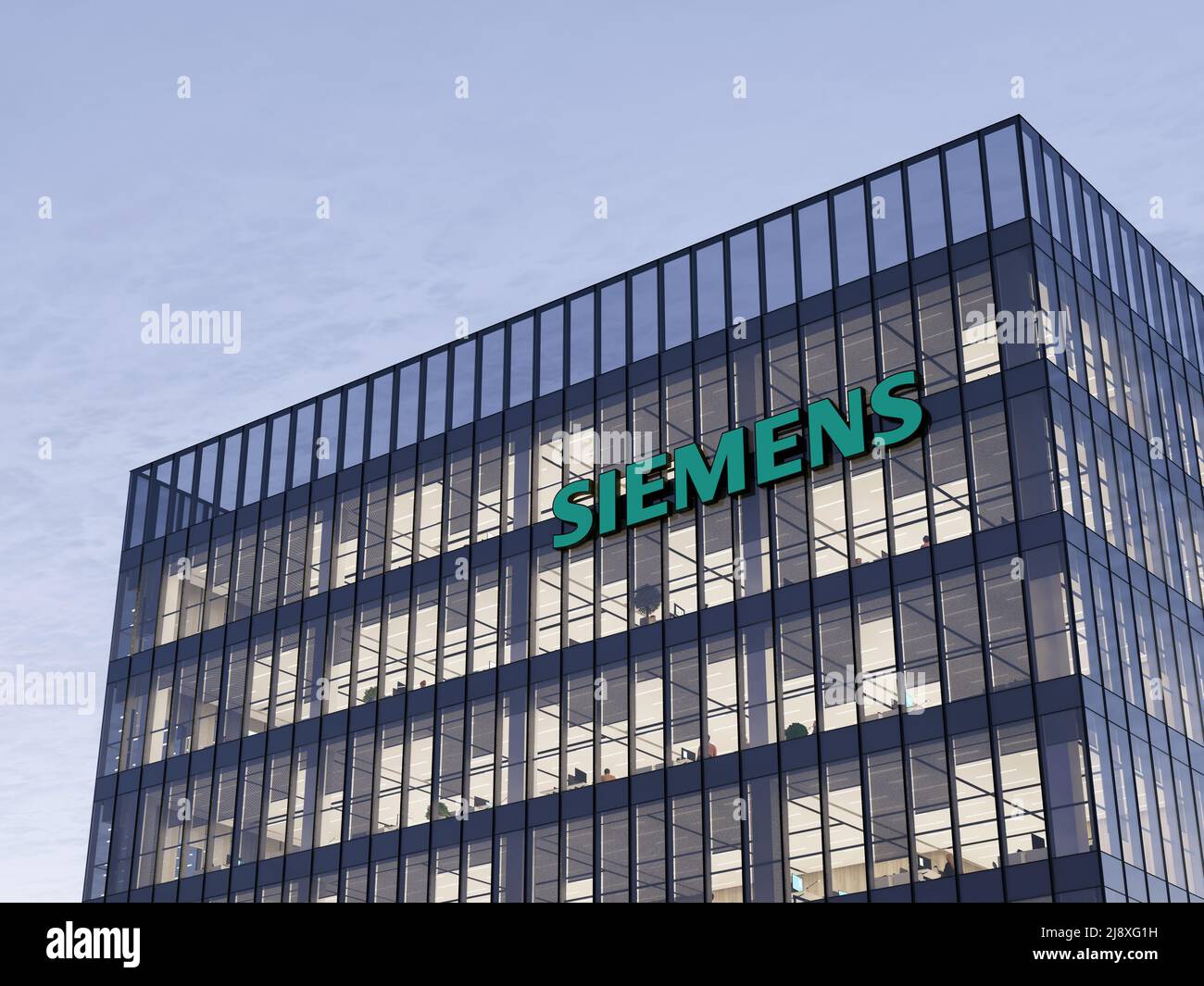 Munich, Germany. May 2, 2022. Editorial Use Only, 3D CGI. Siemens ...