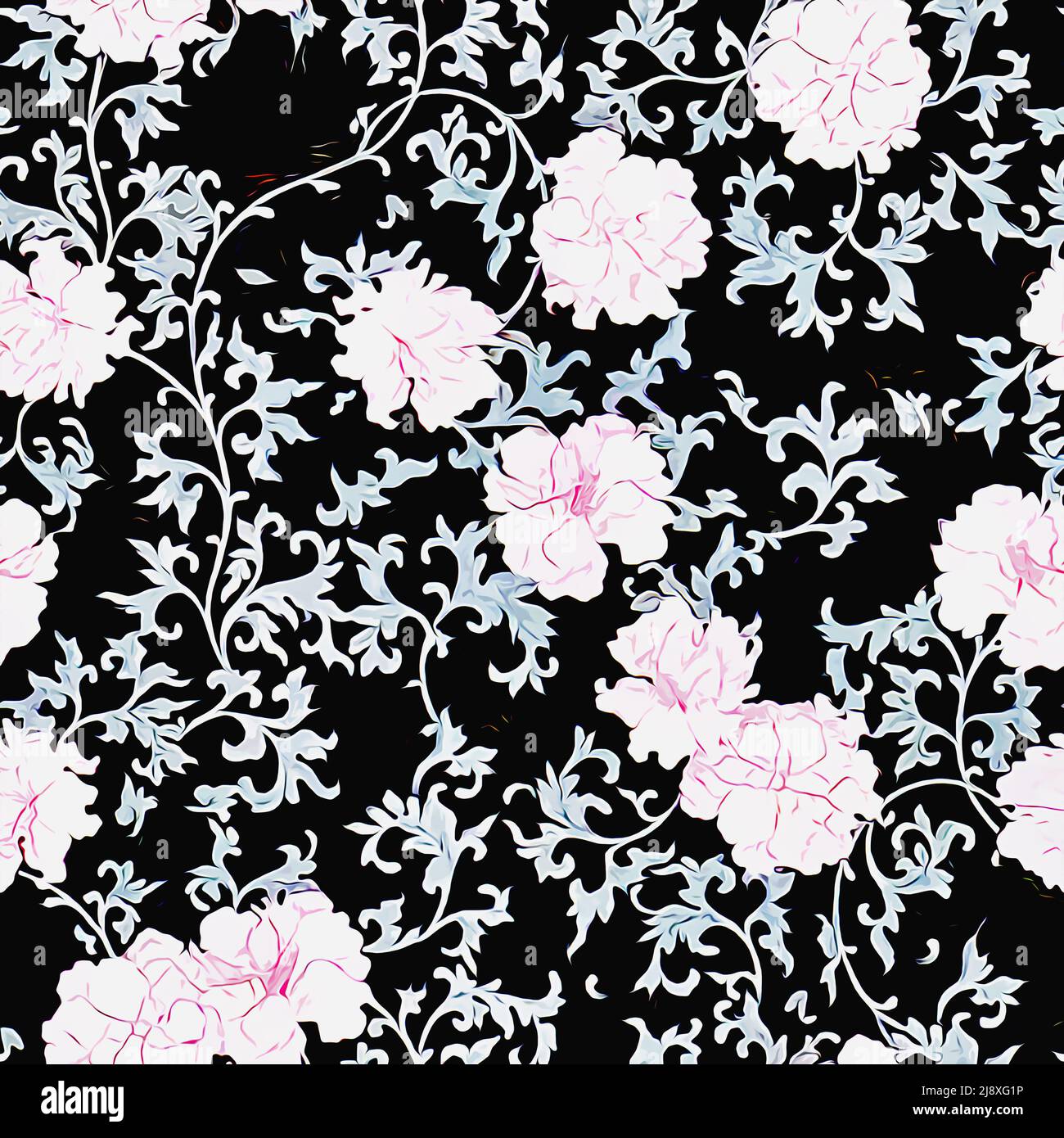 Textile and wallpaper patterns. A printable digital illustration work ...