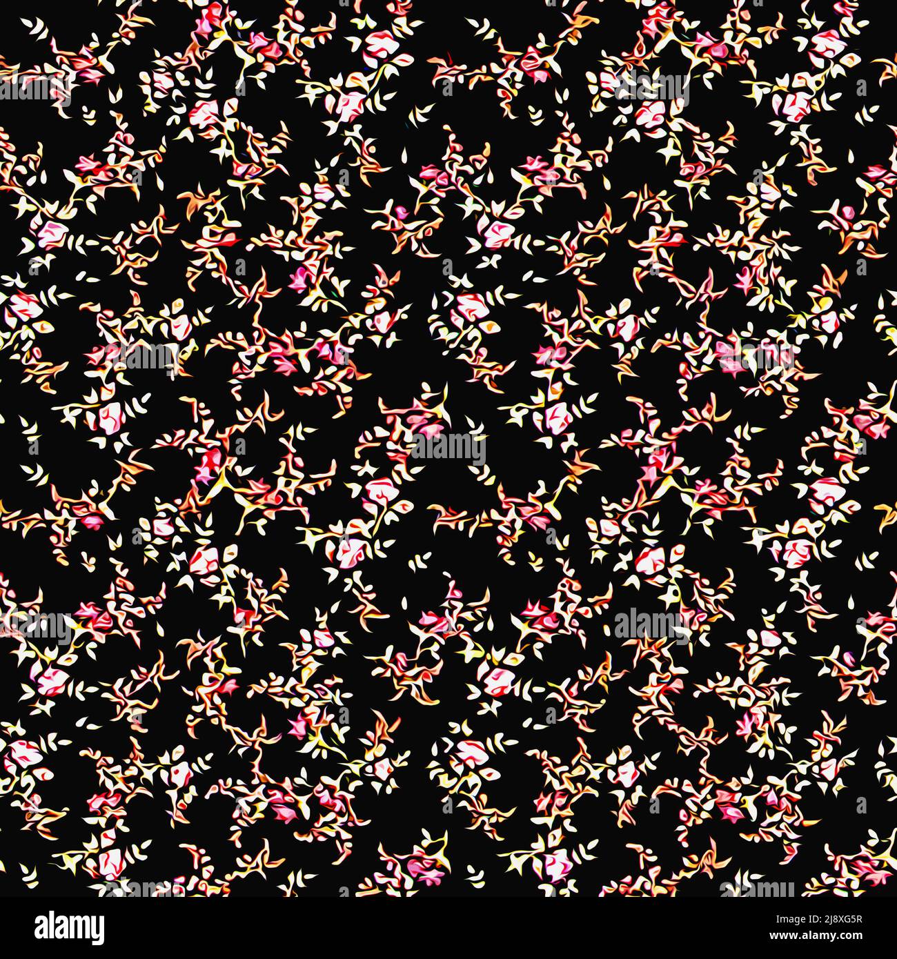 Textile and wallpaper patterns. A printable digital illustration work ...
