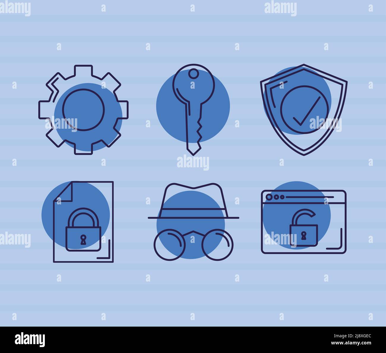 six security icons Stock Vector Image & Art - Alamy