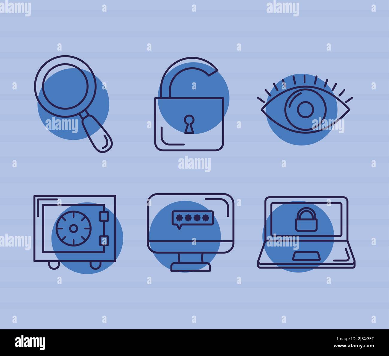 six security items Stock Vector Image & Art - Alamy