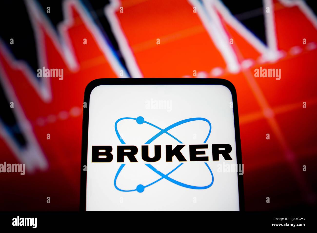 In this photo illustration, the Bruker Corporation logo seen displayed ...