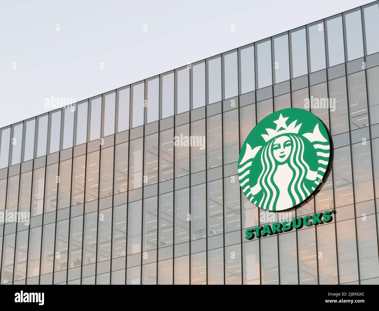 Seattle, WA, USA. May 2, 2022. Editorial Use Only, 3D CGI. Starbucks ...