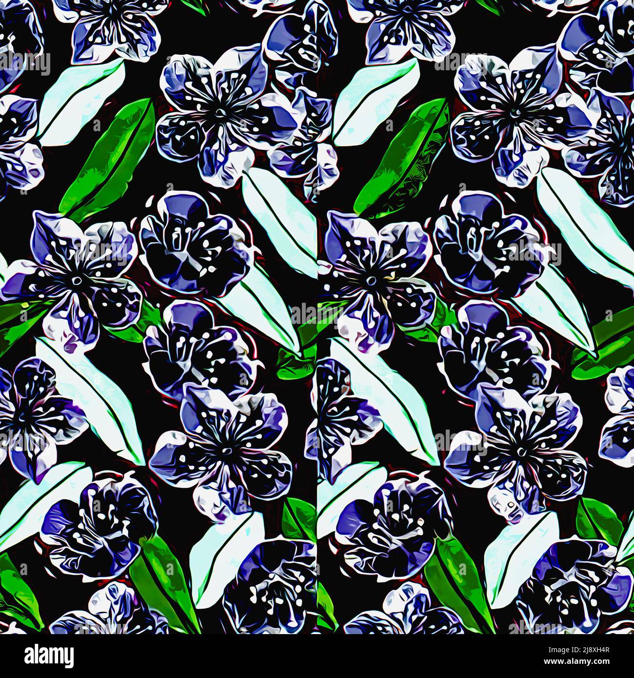 Textile and wallpaper patterns. A printable digital illustration work ...