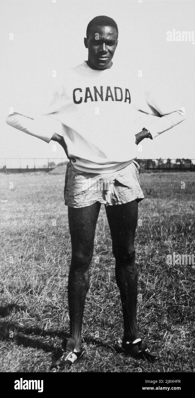 Olympic Games 1928 Amsterdam, Netherlands : Canadian Phil Edwards ...