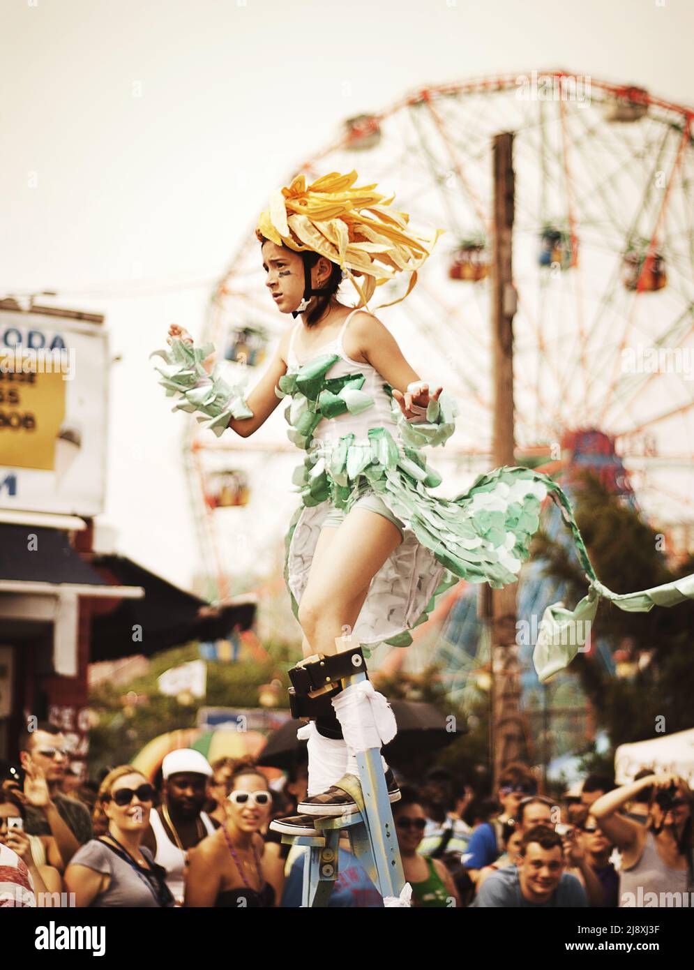 Mermaid parade in Coney Island, Brooklyn, New York City Stock Photo - Alamy