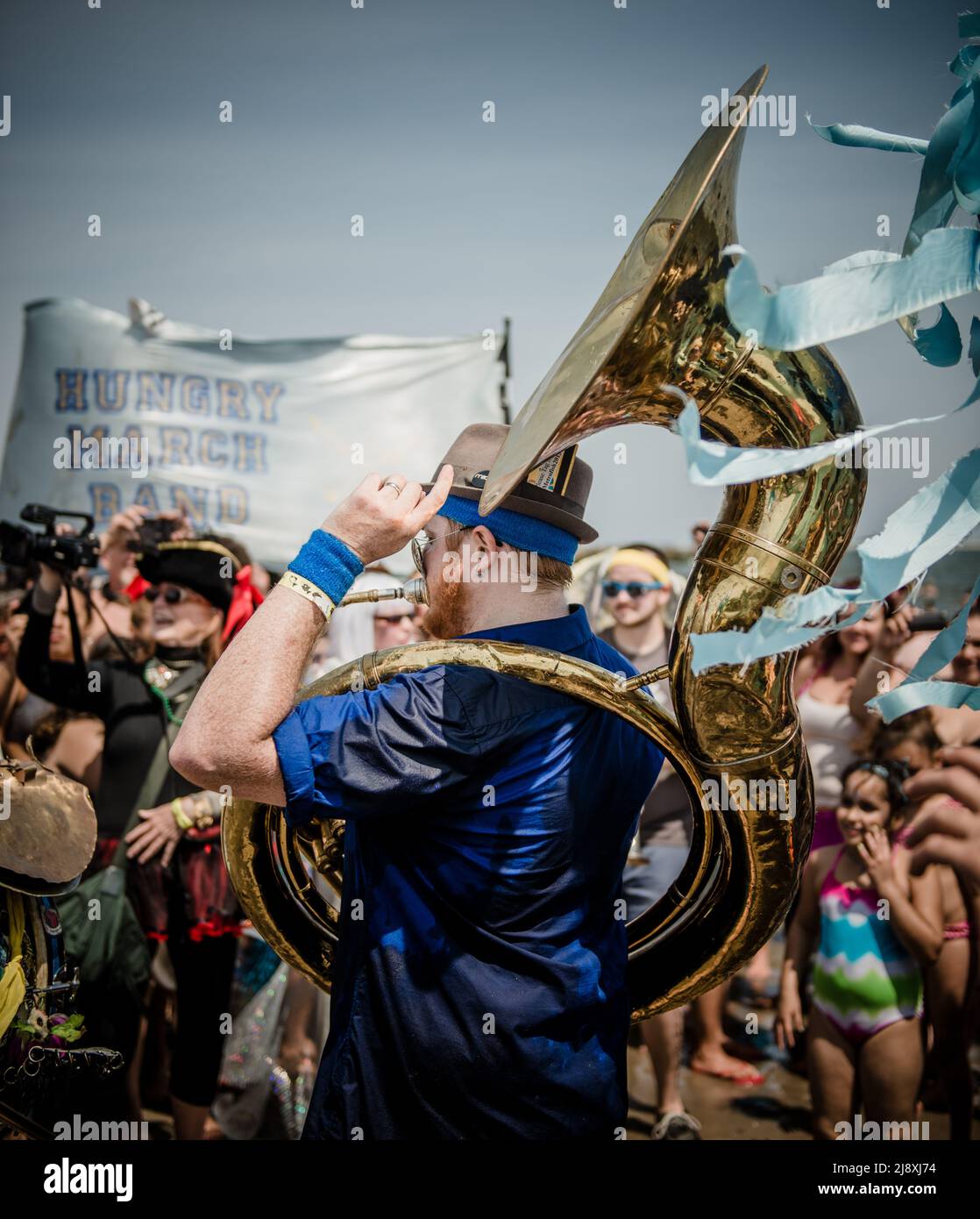 Mermaid parade in Coney Island, Brooklyn, New York City Stock Photo - Alamy