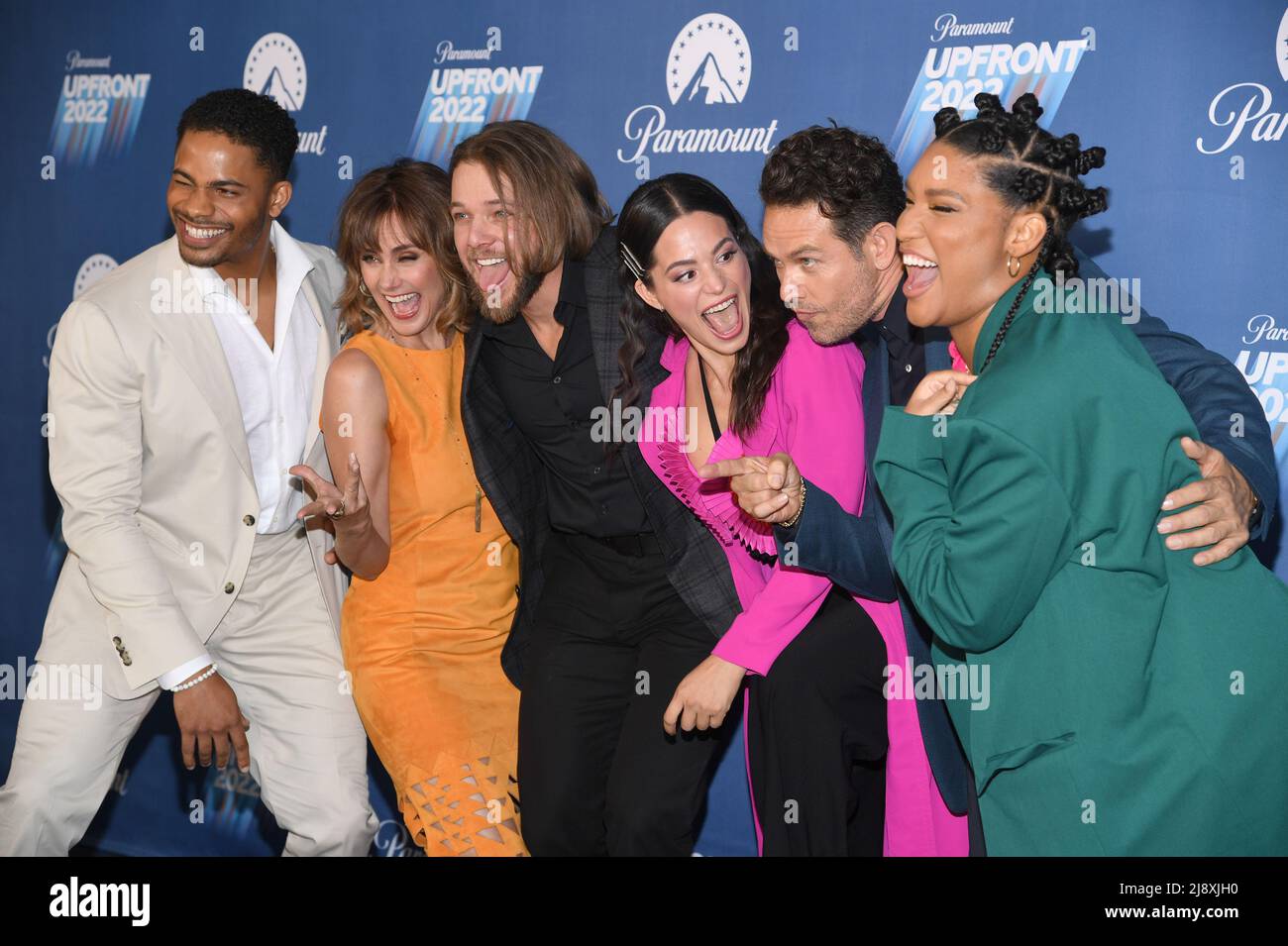 Cast members (L-R) Jordan Calloway, Diane Farr, Max Thierlot, Stephanie ...