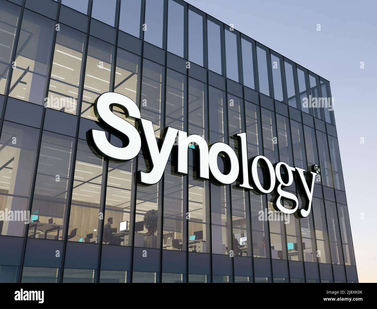 Taipei, Taiwan. May 2, 2022. Editorial Use Only, 3D CGI. Synology ...