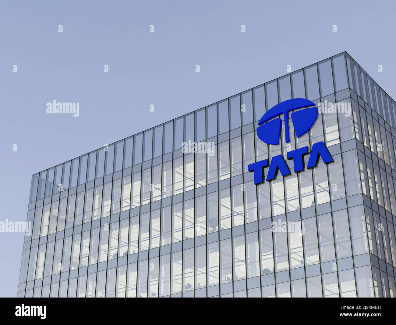Mumbai, India. May 2, 2022. Editorial Use Only, 3D CGI. Tata Company ...