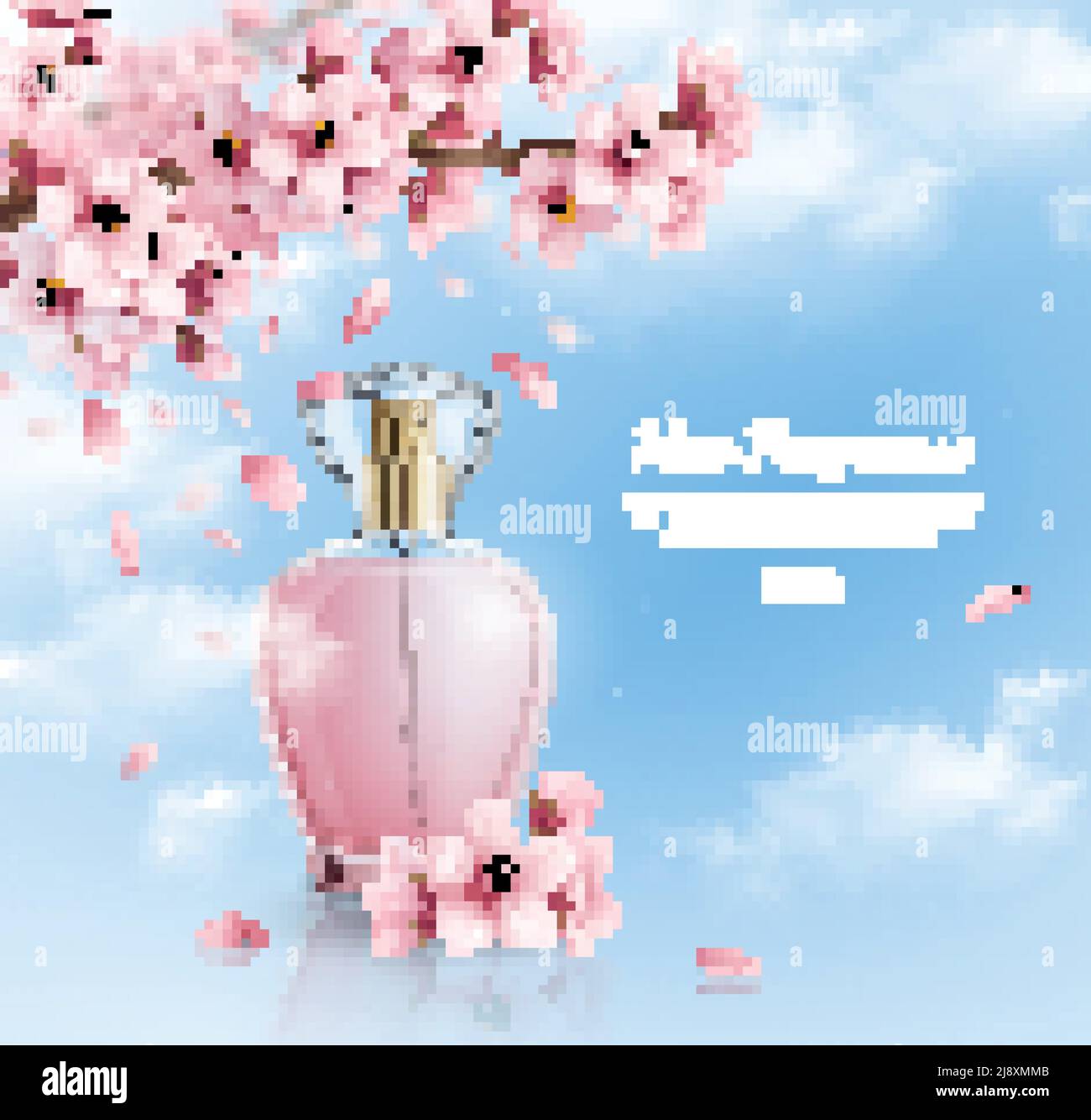 New perfume bottle Stock Vector Images - Alamy