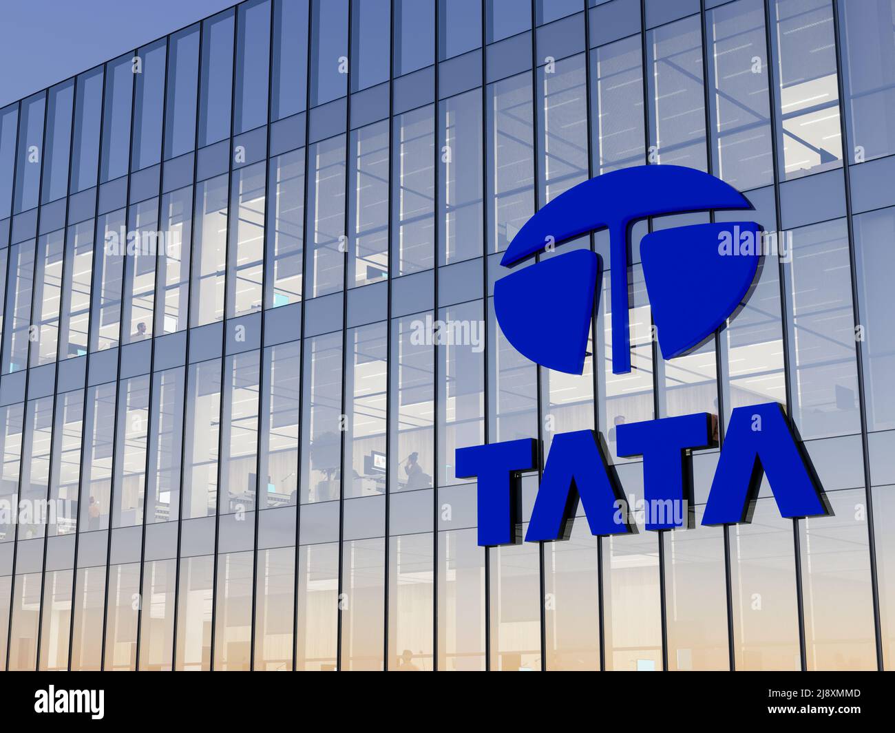 Mumbai, India. May 2, 2022. Editorial Use Only, 3D CGI. Tata Company ...