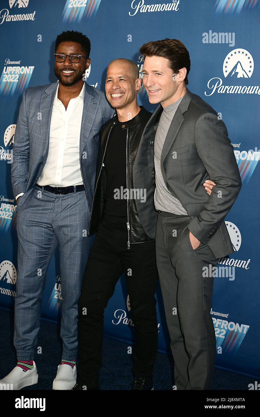 Nate Burleson, Vladimir Duthiers & Tony Dokoupil attendthe Paramount ...