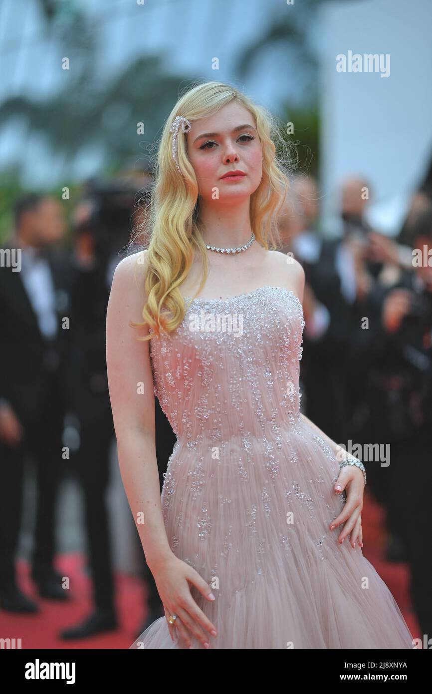 Elle Fanning arriving for the screening of Top Gun: Maverick as part of ...