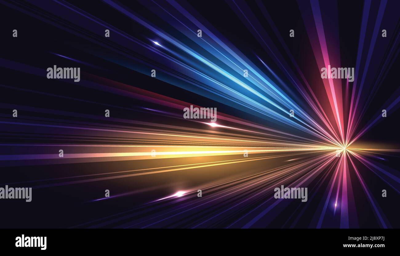 Blue light beams Stock Vector Images - Alamy