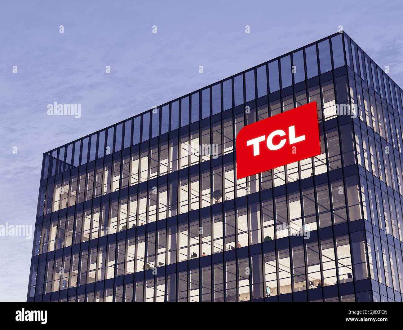 Huizhou, China. May 2, 2022. Editorial Use Only, 3D CGI. TCL Technology Signage Logo on Top of ...