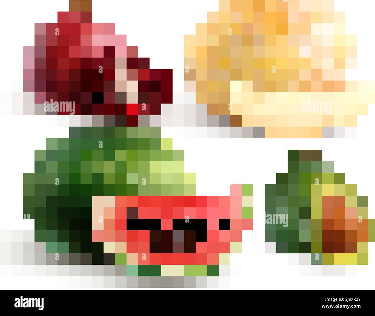 Realistic set avocado fruit Stock Vector Images - Alamy