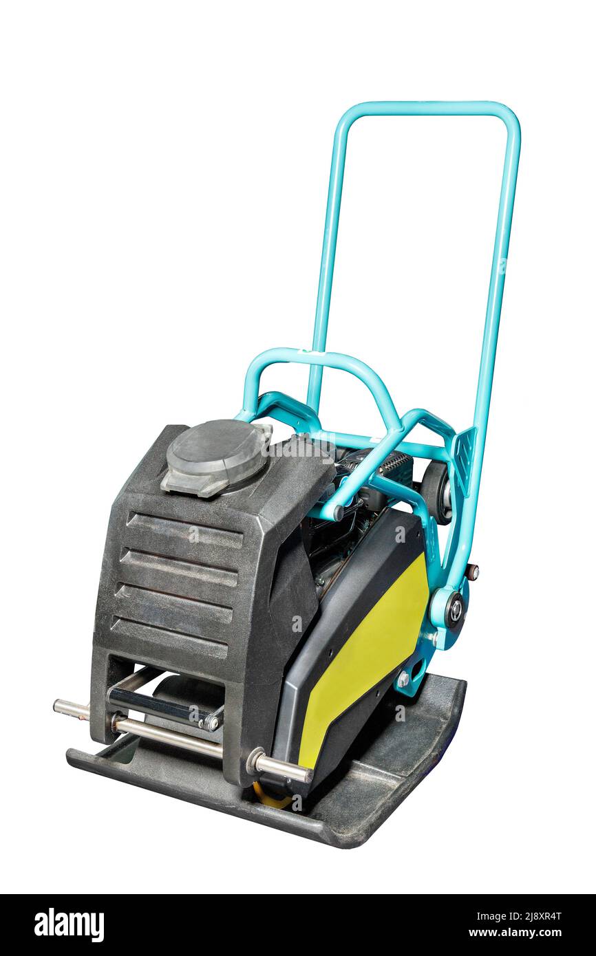 Petrol plate compactor Cut Out Stock Images & Pictures - Alamy