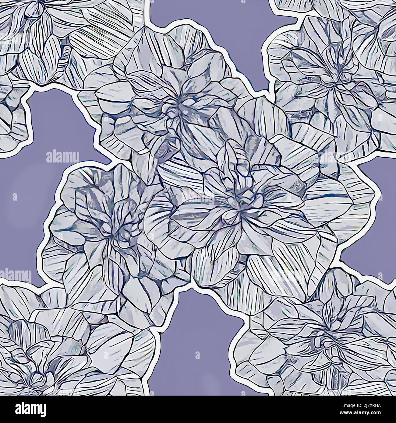 Textile and wallpaper patterns. A printable digital illustration work ...