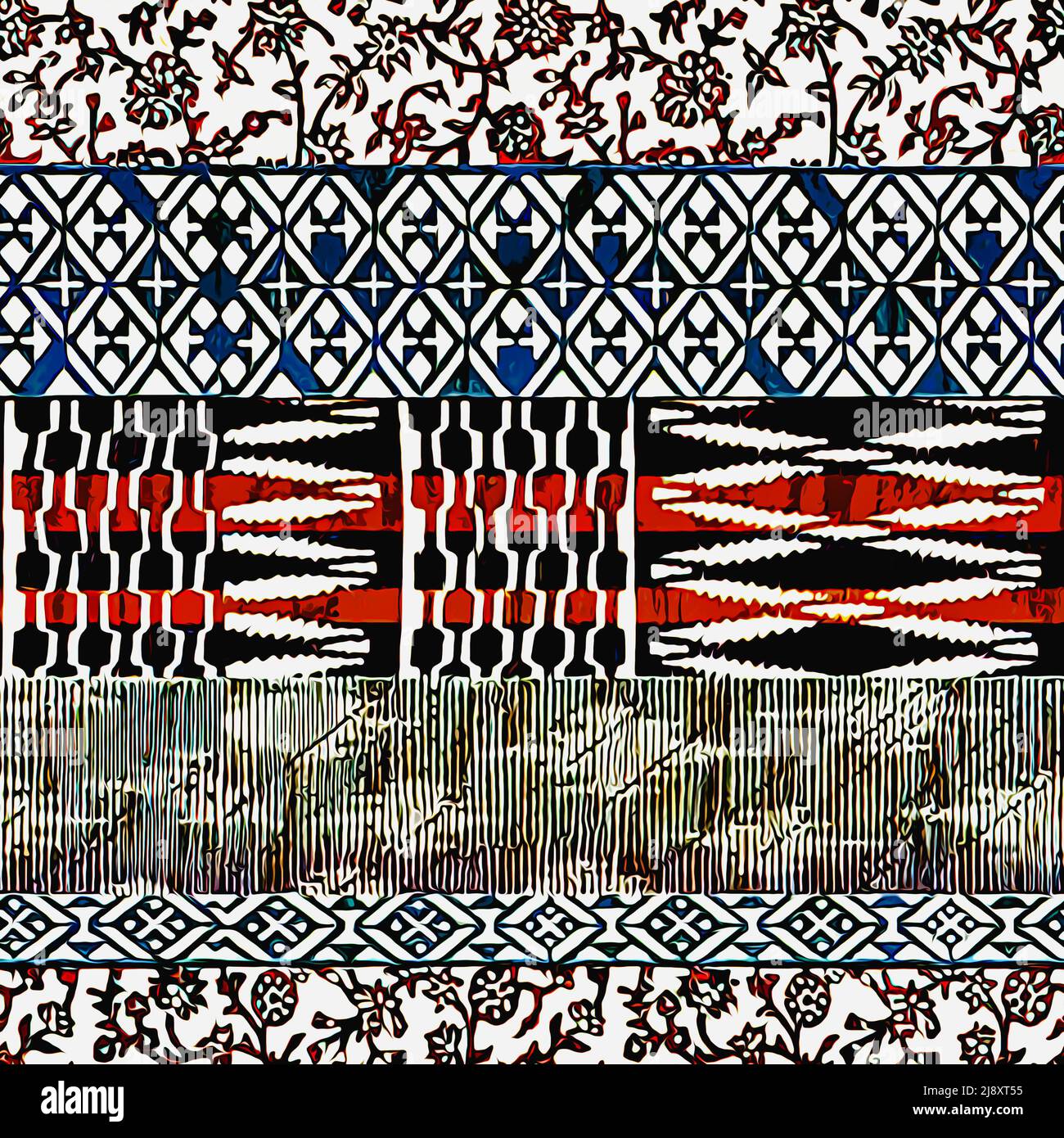 Textile and wallpaper patterns. A printable digital illustration work ...