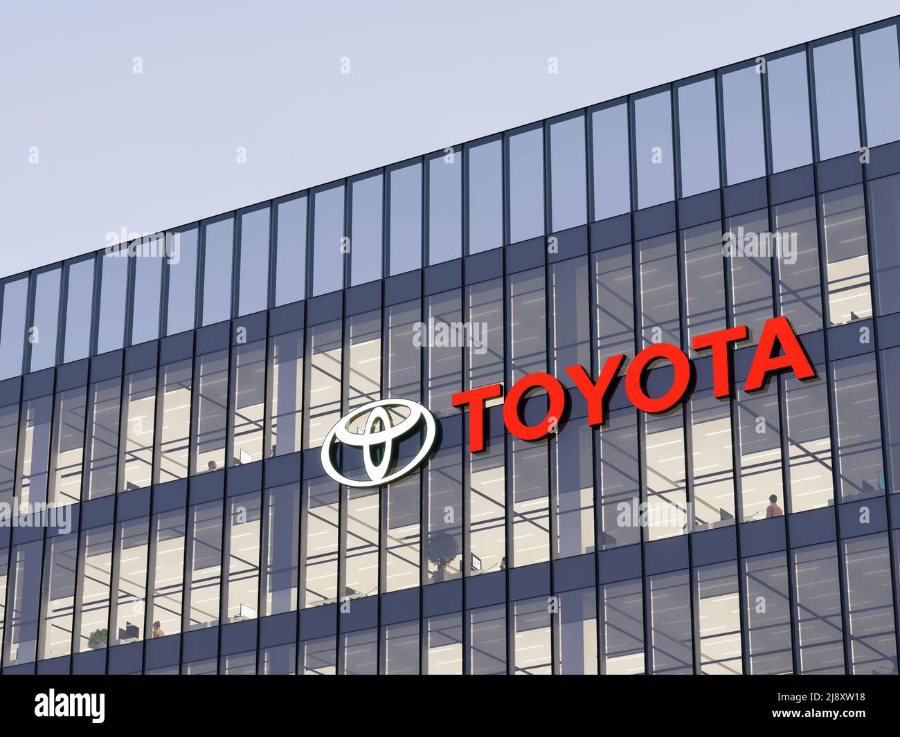 Toyota, Aichi, Japan. May 2, 2022. Editorial Use Only, 3D CGI. Toyota ...