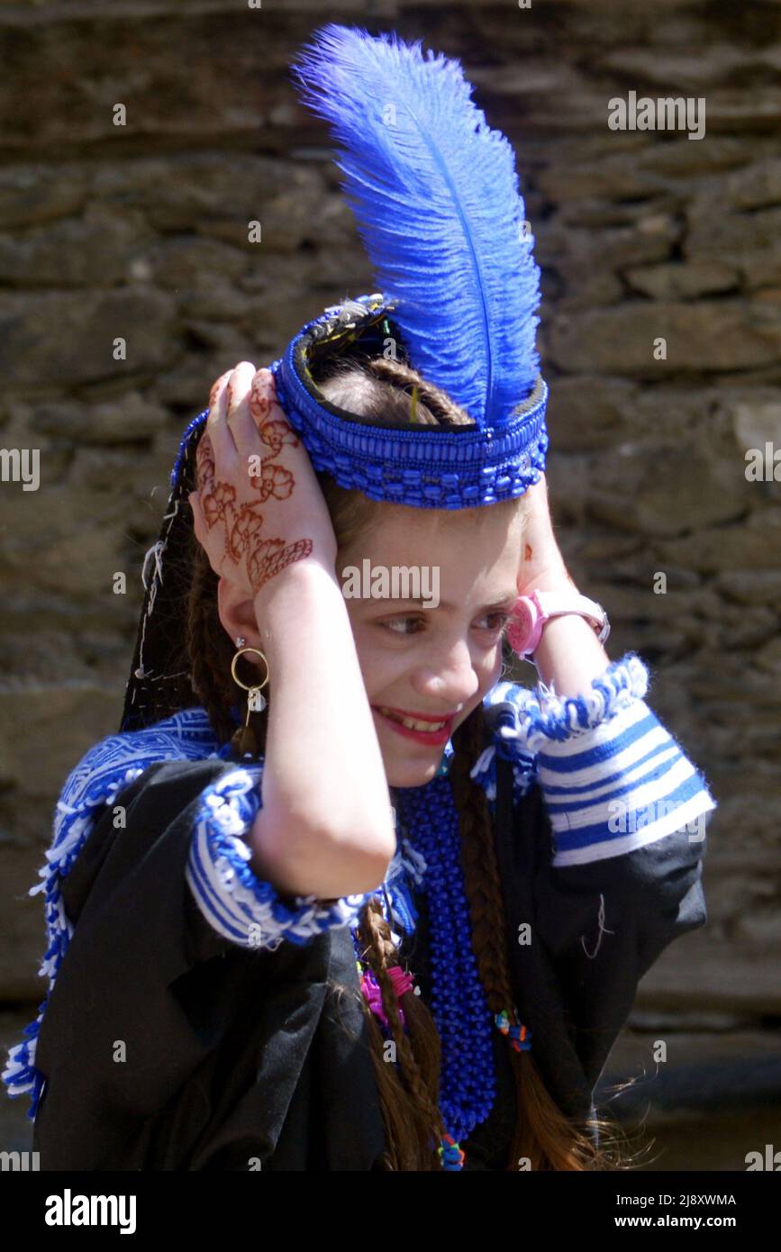 May 15, 2022, Kalash, KPK, Pakistan: Kalashi women and men wearing ...