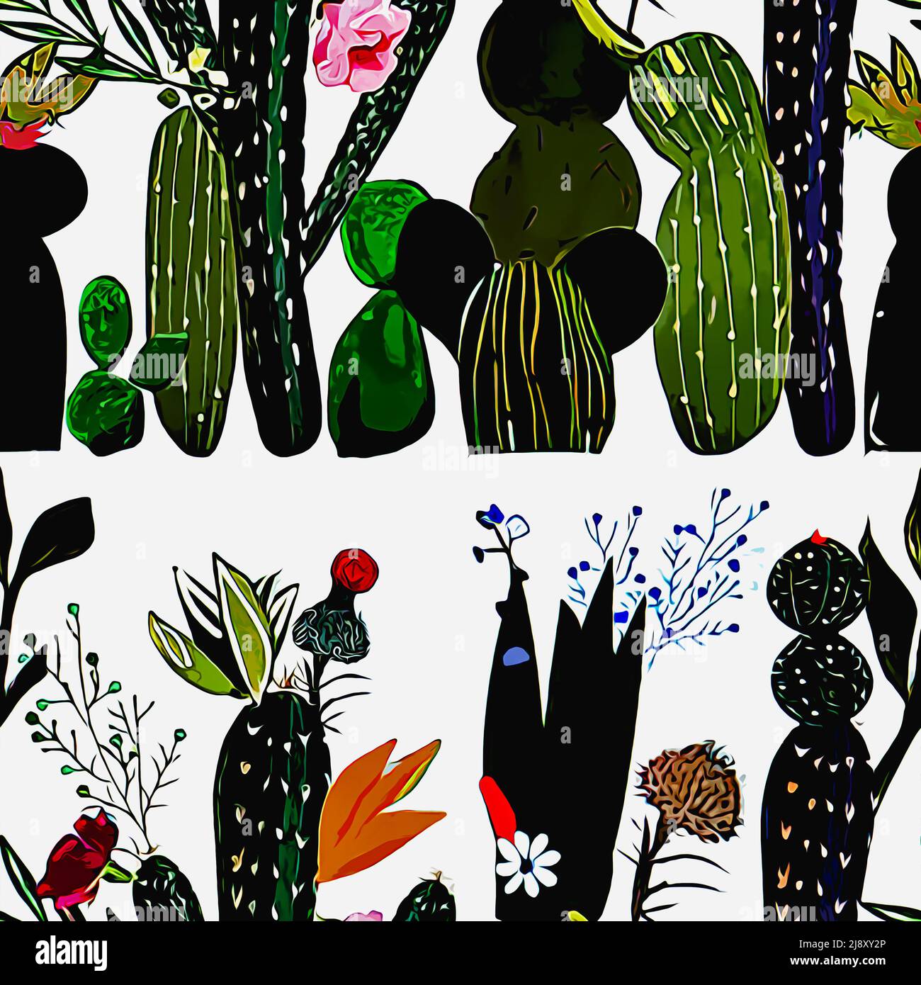 Textile and wallpaper patterns. A printable digital illustration work ...