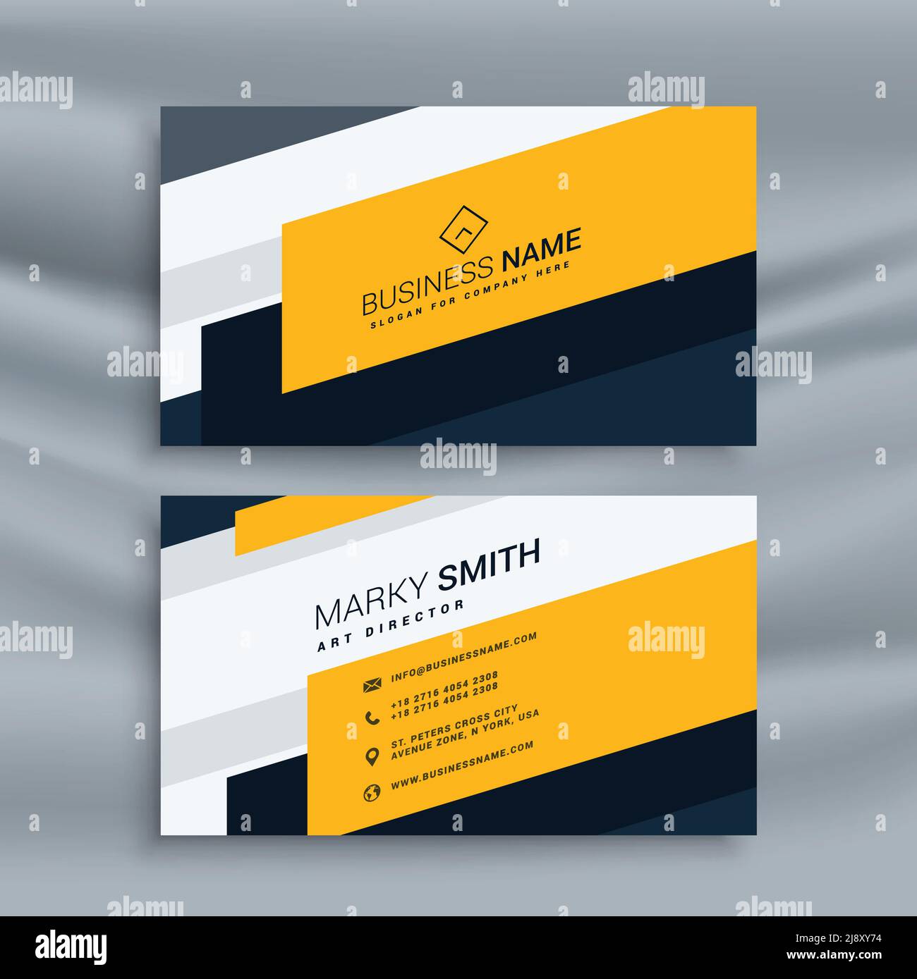 Id card yellow Stock Vector Images - Alamy