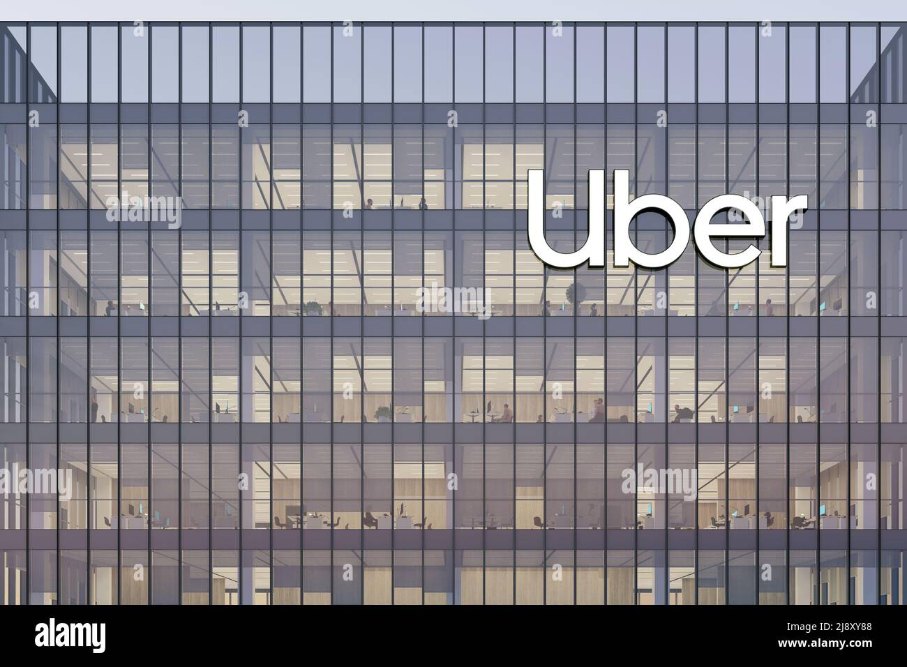 San Francisco, CA, USA. May 2, 2022. Editorial Use Only, 3D CGI. Uber ...