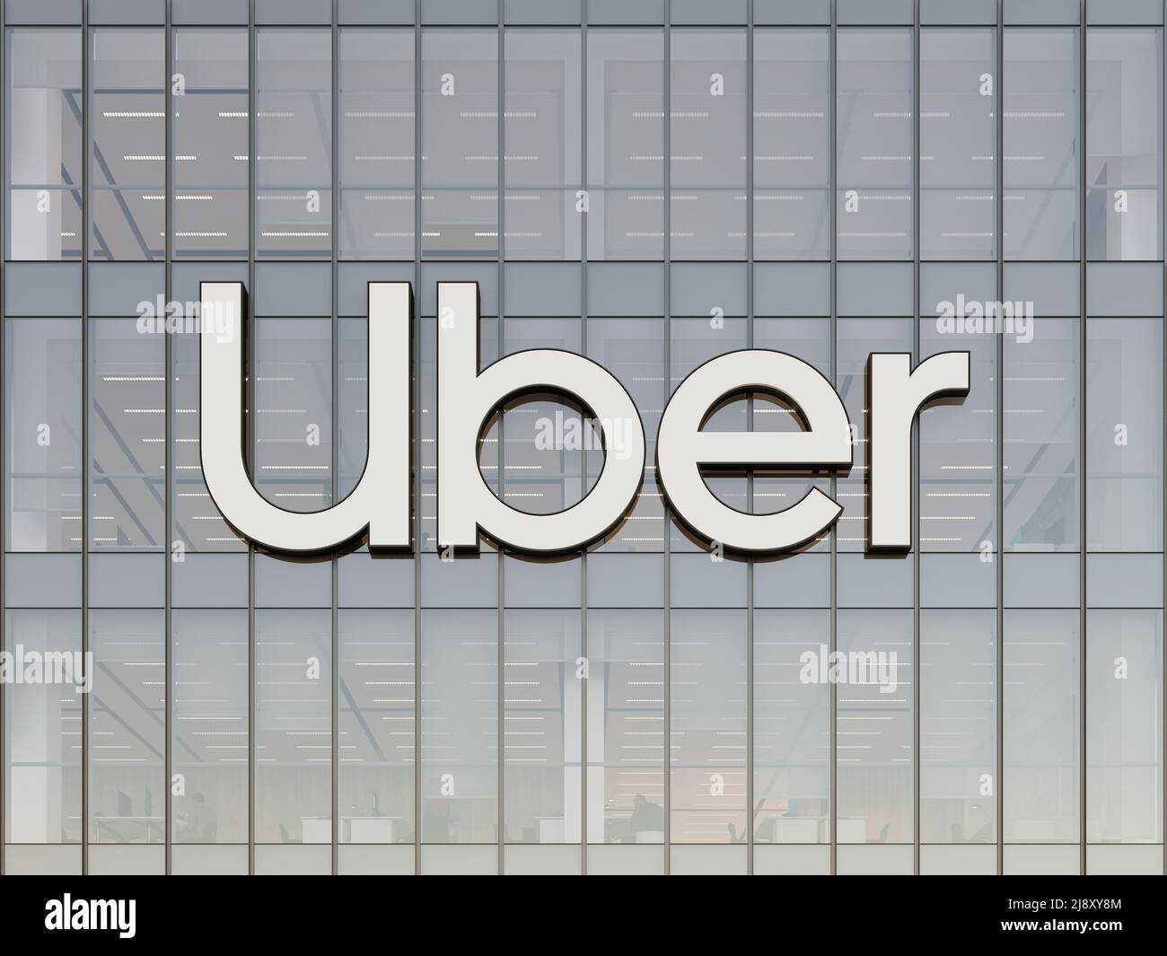 San Francisco, CA, USA. May 2, 2022. Editorial Use Only, 3D CGI. Uber ...