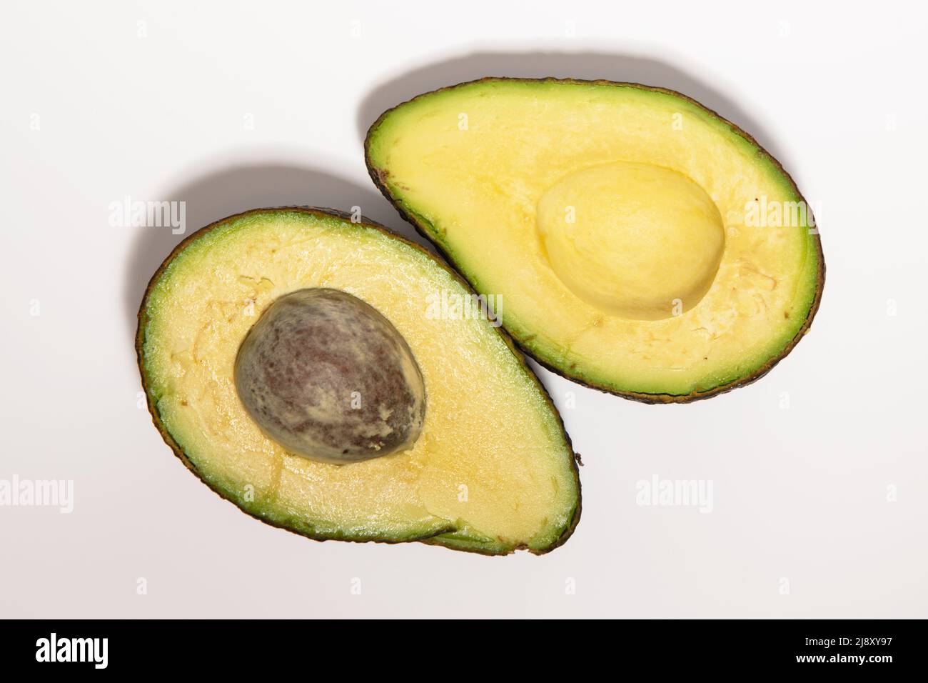 Avocado isolated on white Clipping Path. Professional food photography ...