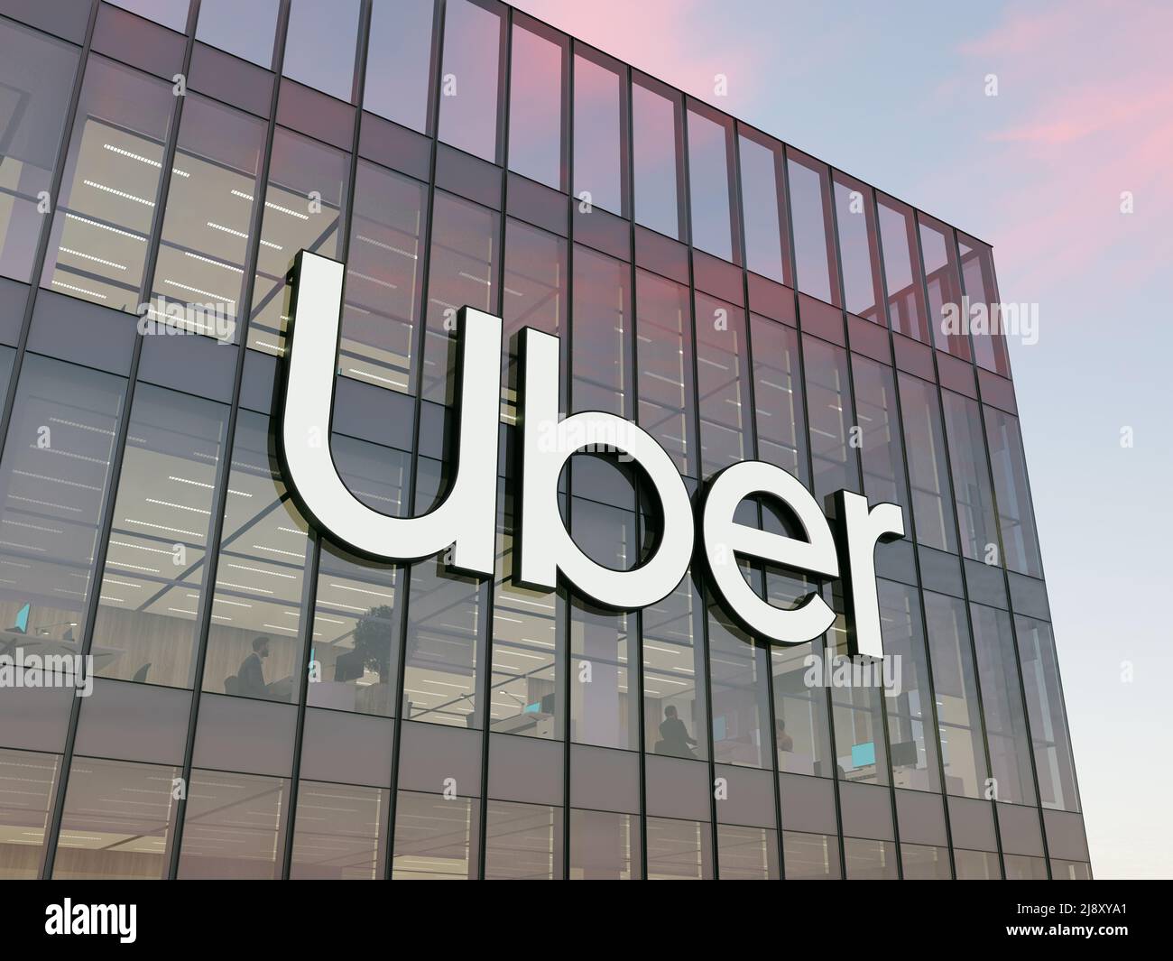 San Francisco, CA, USA. May 2, 2022. Editorial Use Only, 3D CGI. Uber ...