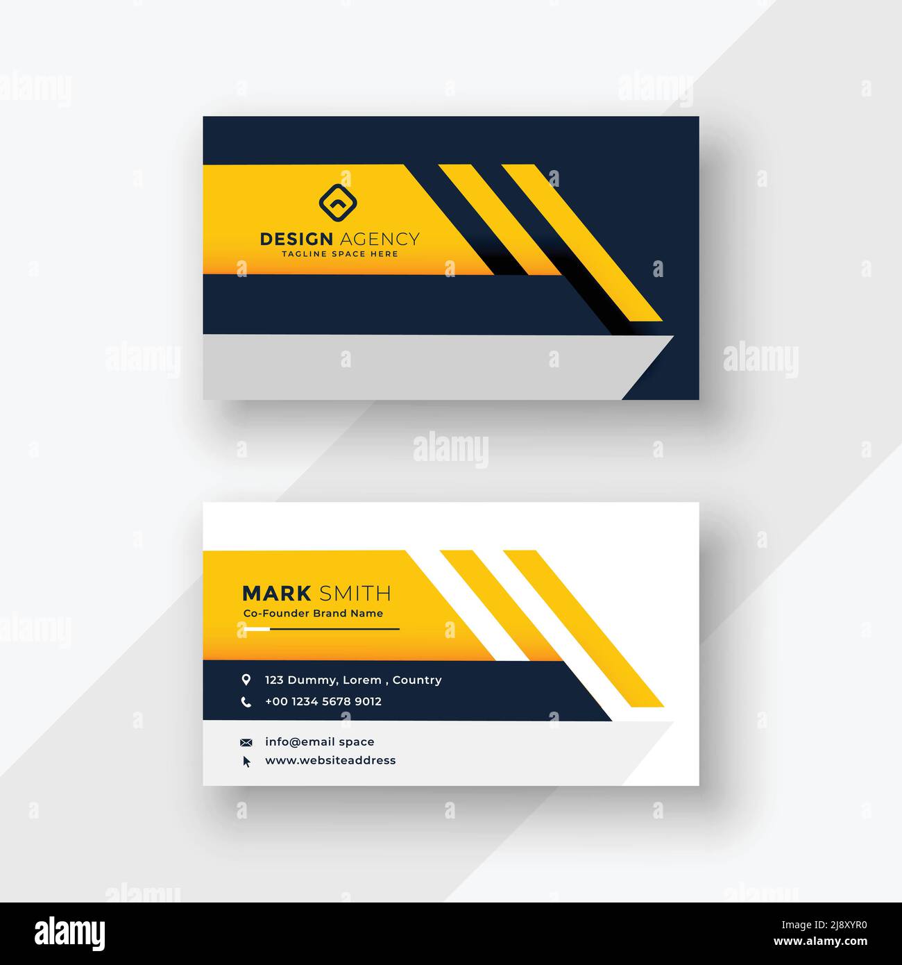 Id card yellow Stock Vector Images - Alamy