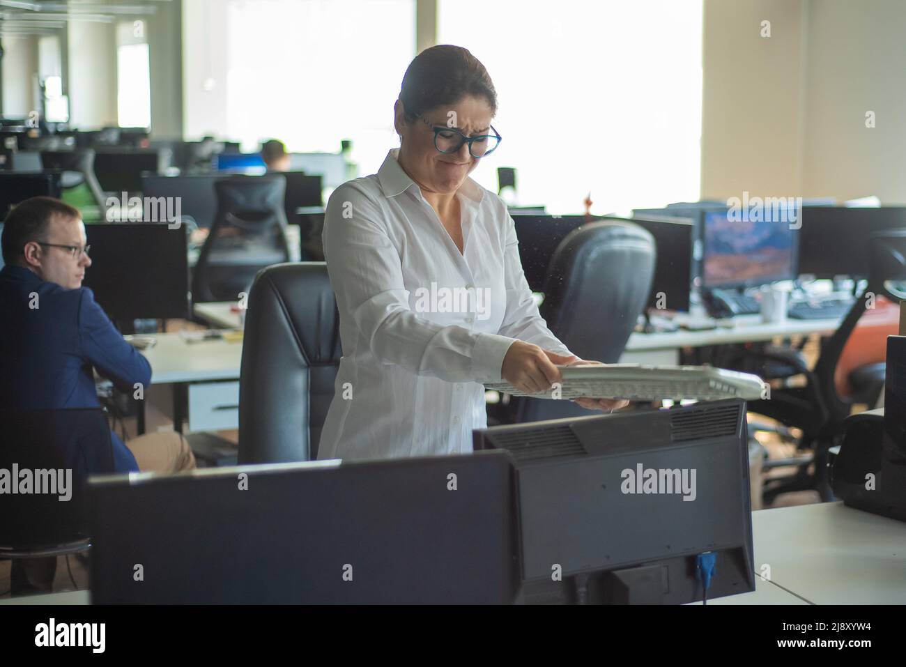 A woman freaks out and gets depressed from a mistake and breaks the ...