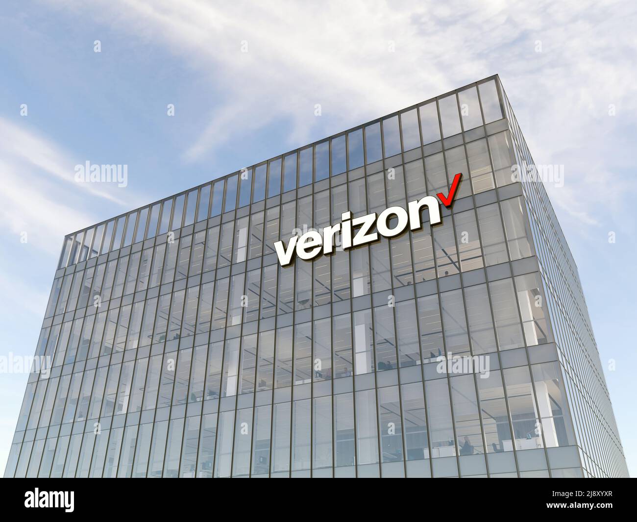 New York, NY, USA. May 2, 2022. Editorial Use Only, 3D CGI. Verizon ...