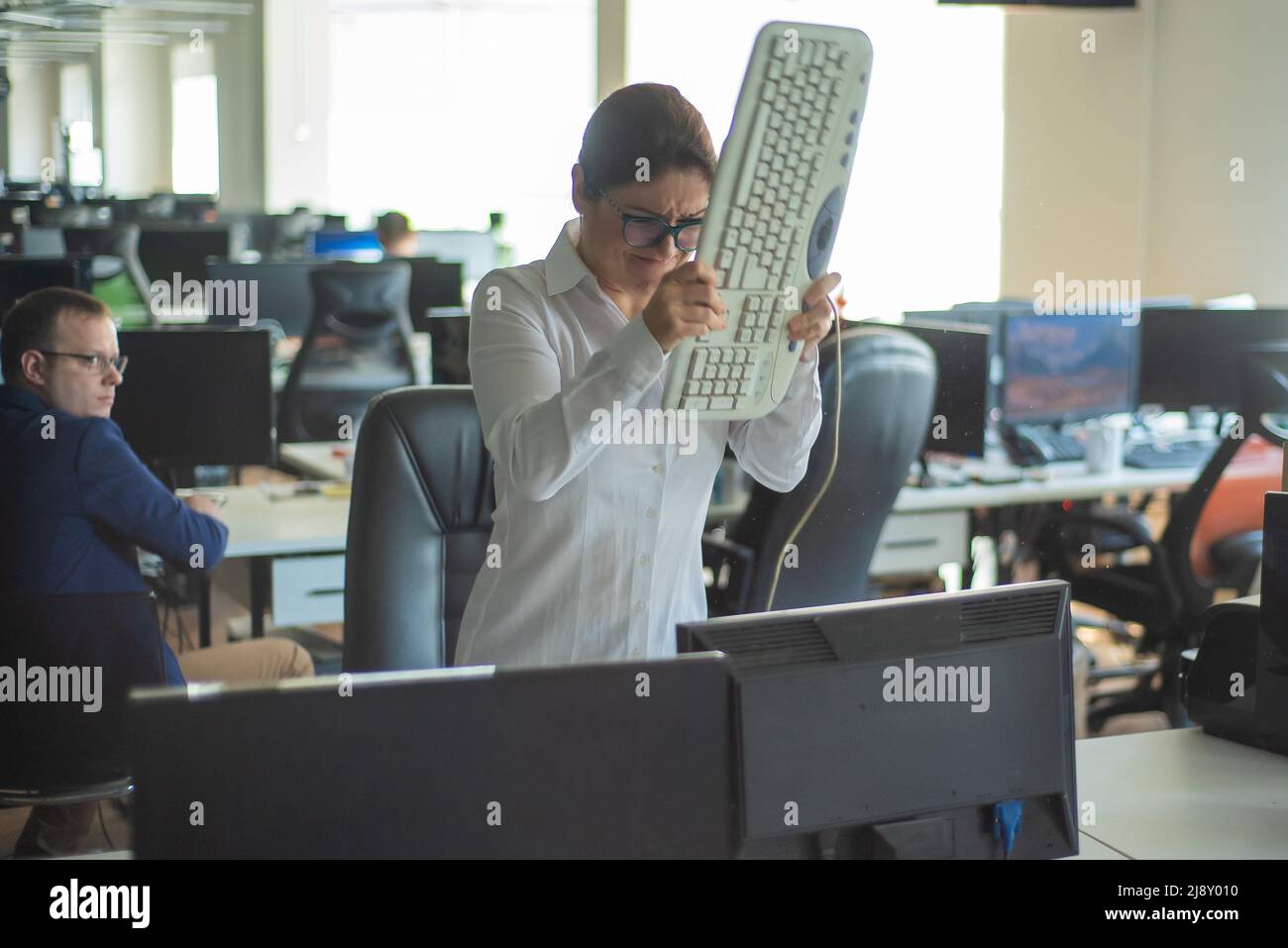 A woman freaks out and gets depressed from a mistake and breaks the ...