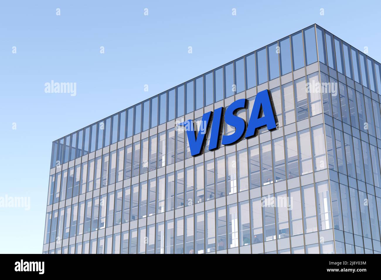 San Francisco, CA, USA. May 2, 2022. Editorial Use Only, 3D CGI. Visa ...