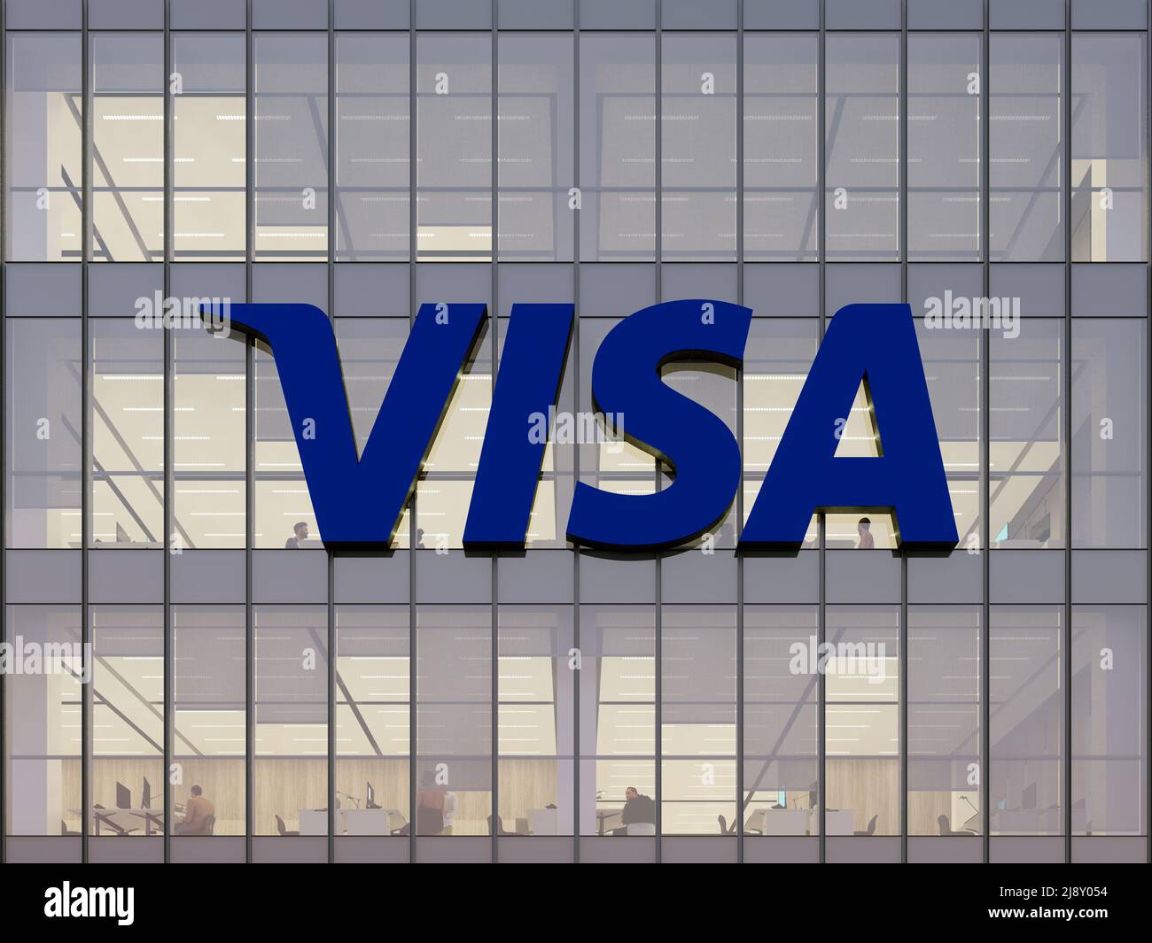 San Francisco, CA, USA. May 2, 2022. Editorial Use Only, 3D CGI. Visa ...