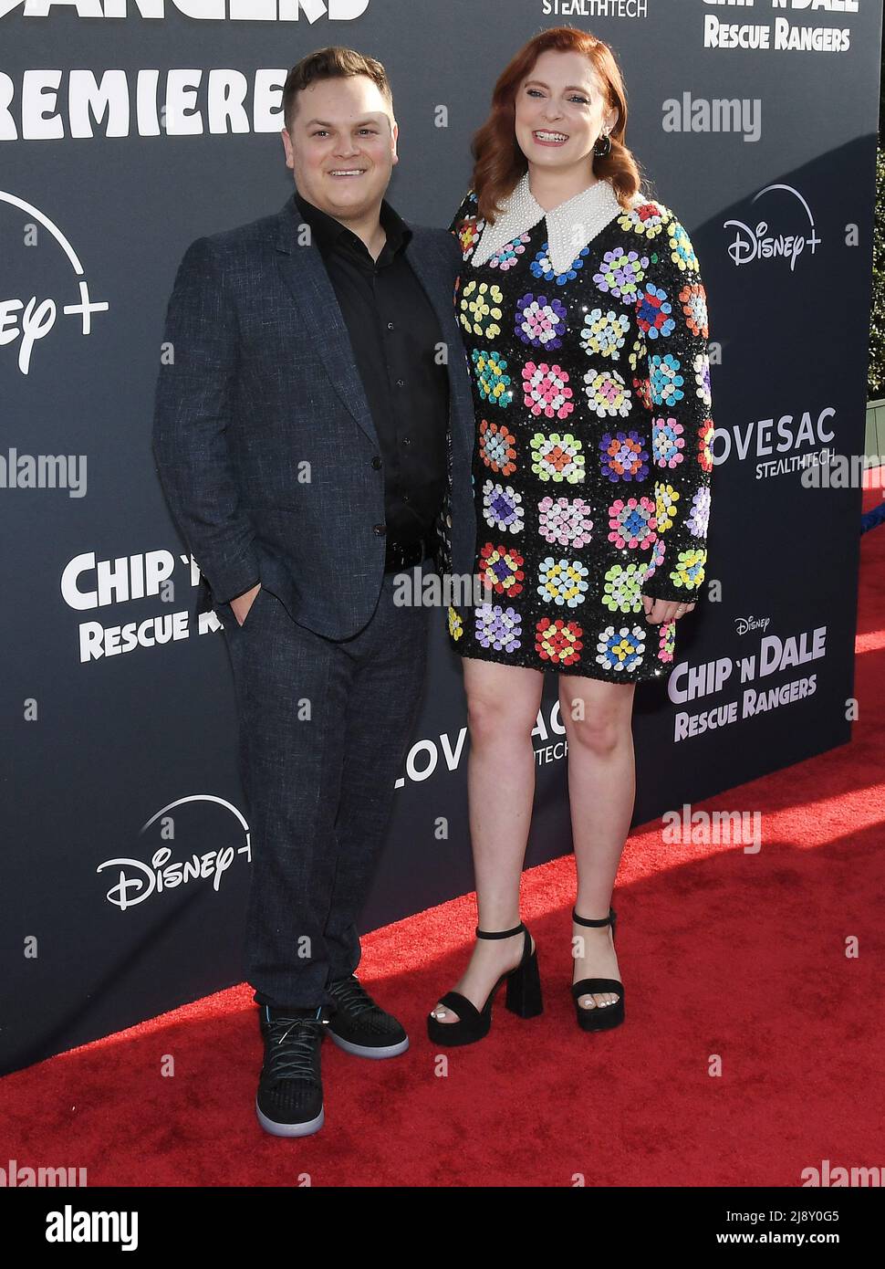 (L-R) Dan Gregor and Rachel Bloom at the CHIP ‘N DALE: RESCUE RANGERS ...
