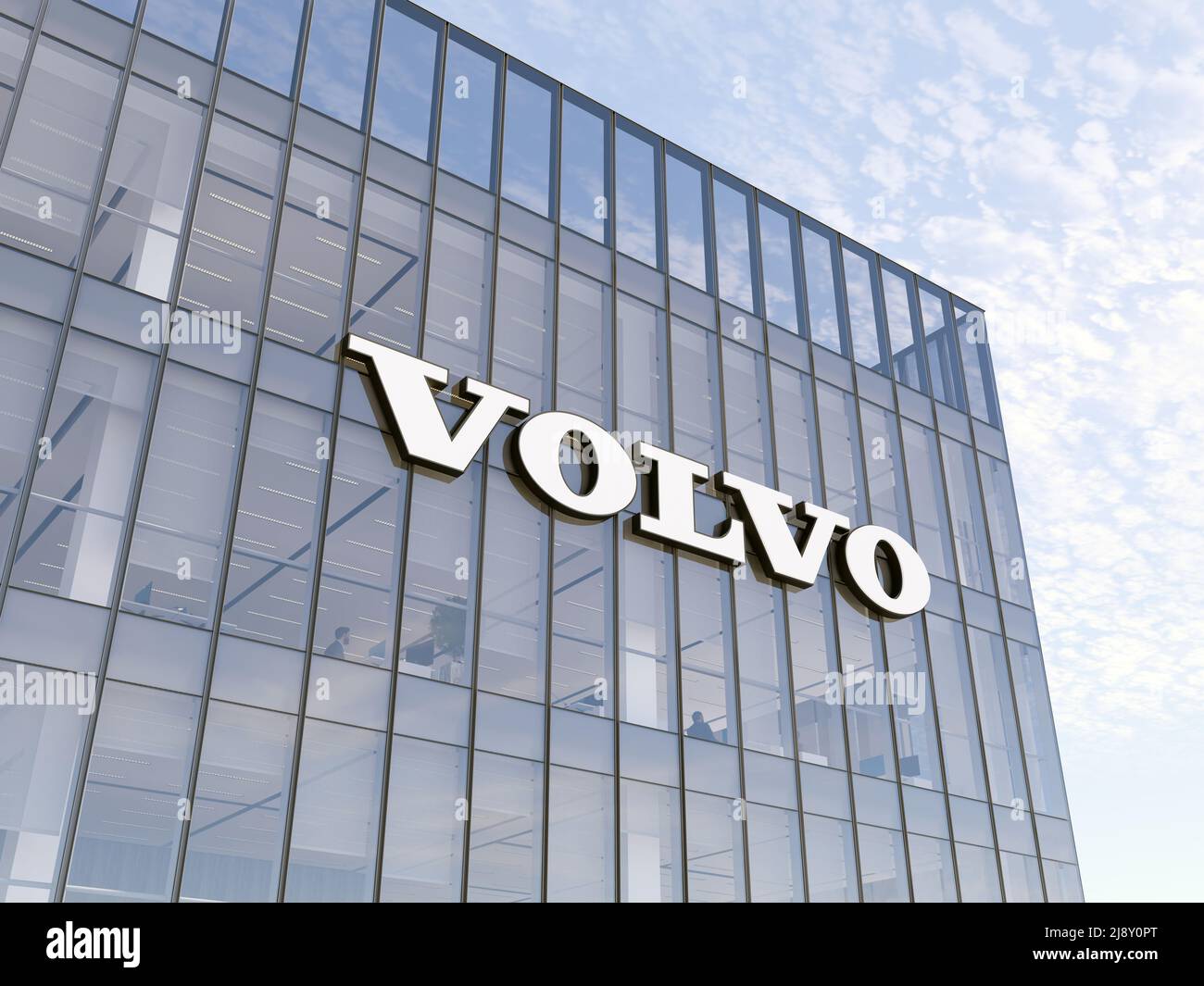 Gothenburg, Sweden. May 2, 2022. Editorial Use Only, 3D CGI. Volvo ...