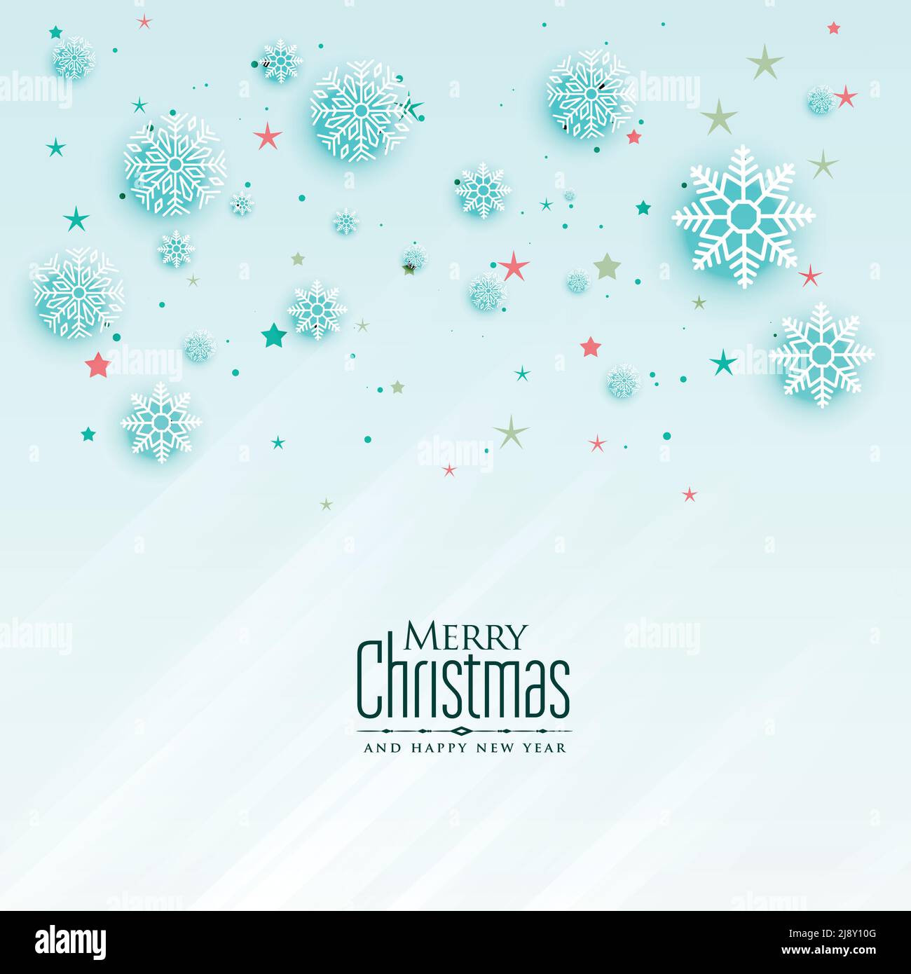 Snowflakes greeting Stock Vector Images - Alamy