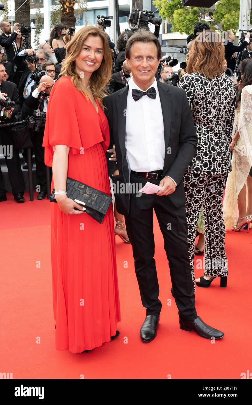 Vincent Perrot and Virginie Perrot attend the screening of Top Gun ...