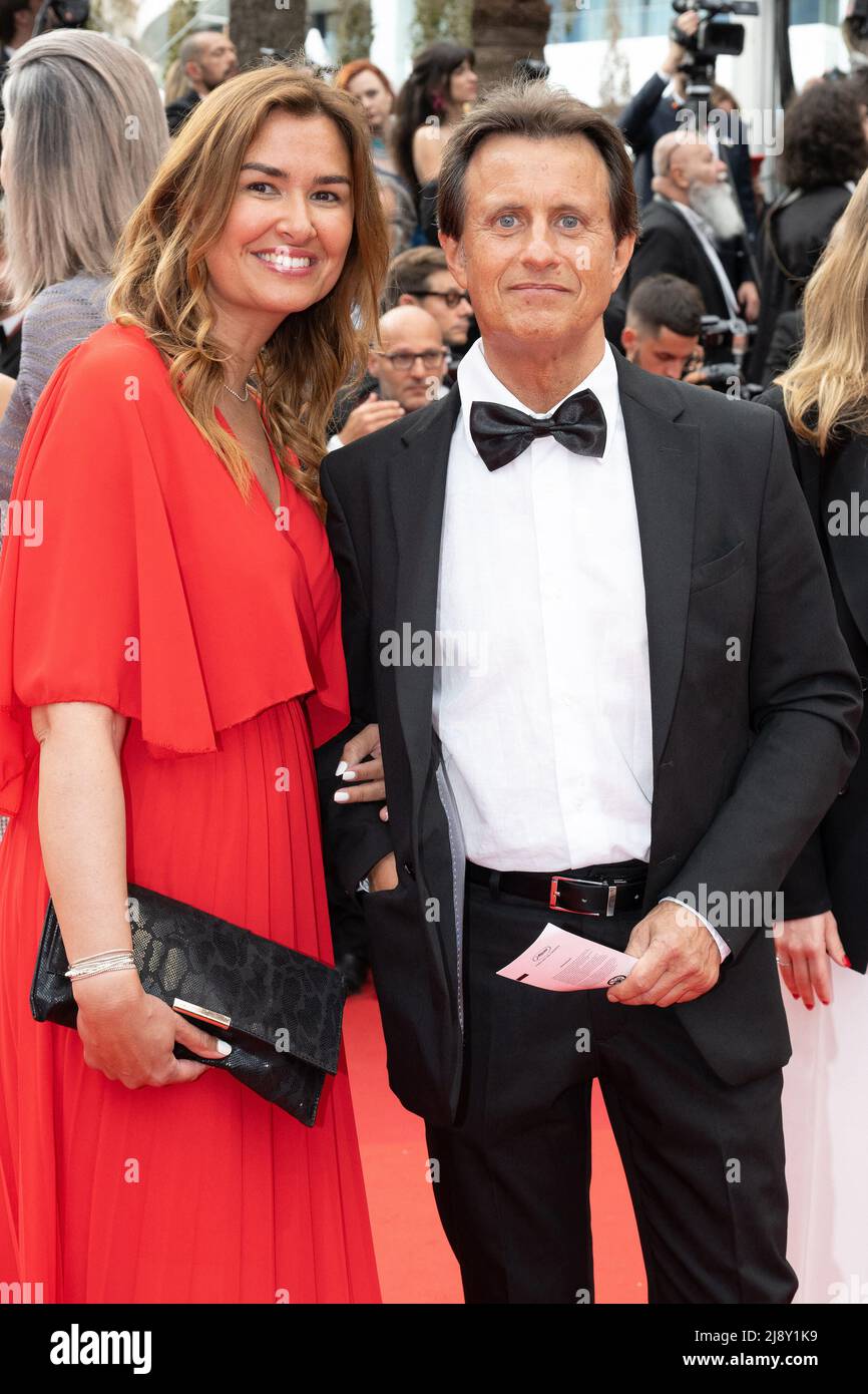 Vincent Perrot and Virginie Perrot attend the screening of Top Gun ...