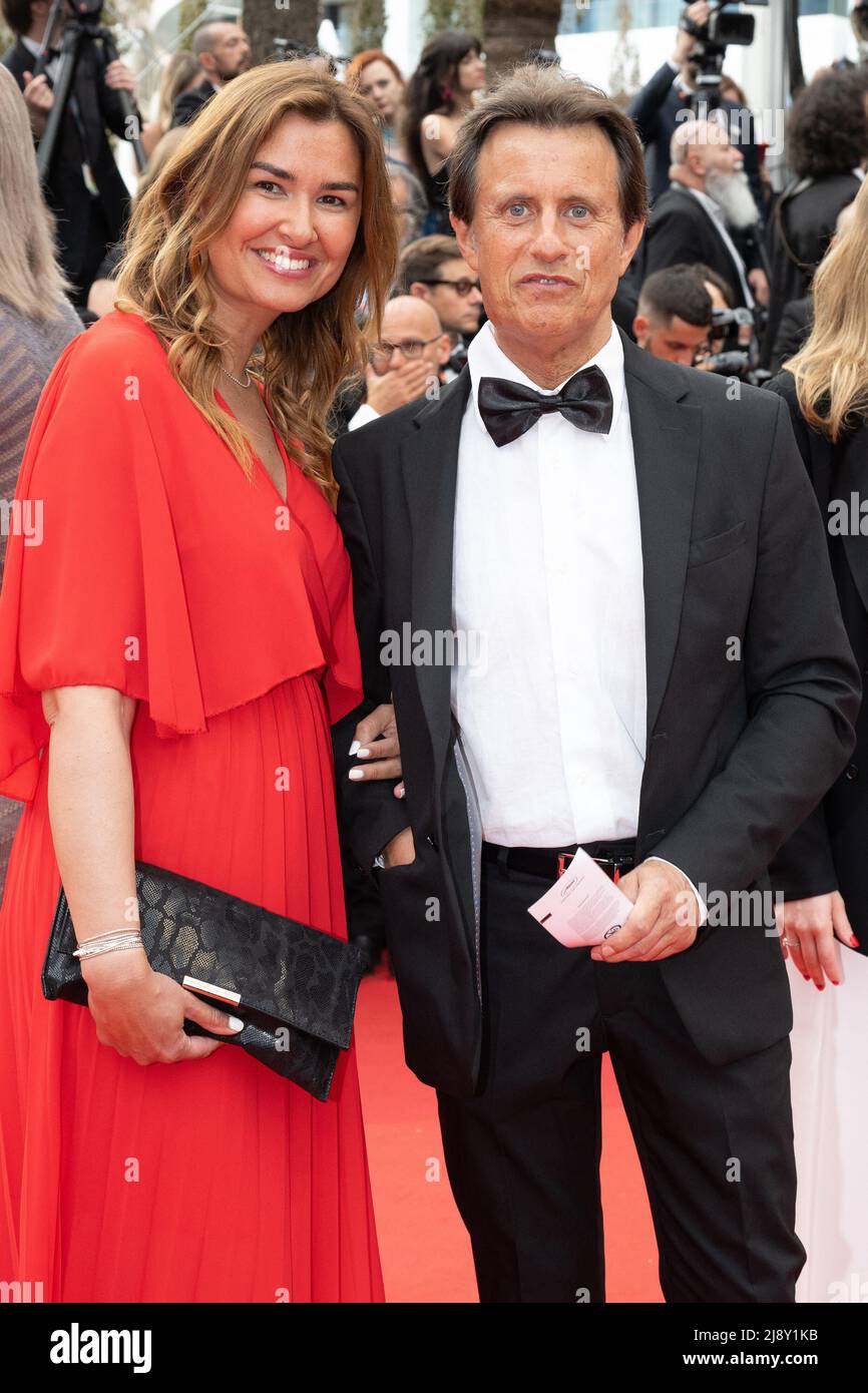 Vincent Perrot and Virginie Perrot attend the screening of Top Gun ...