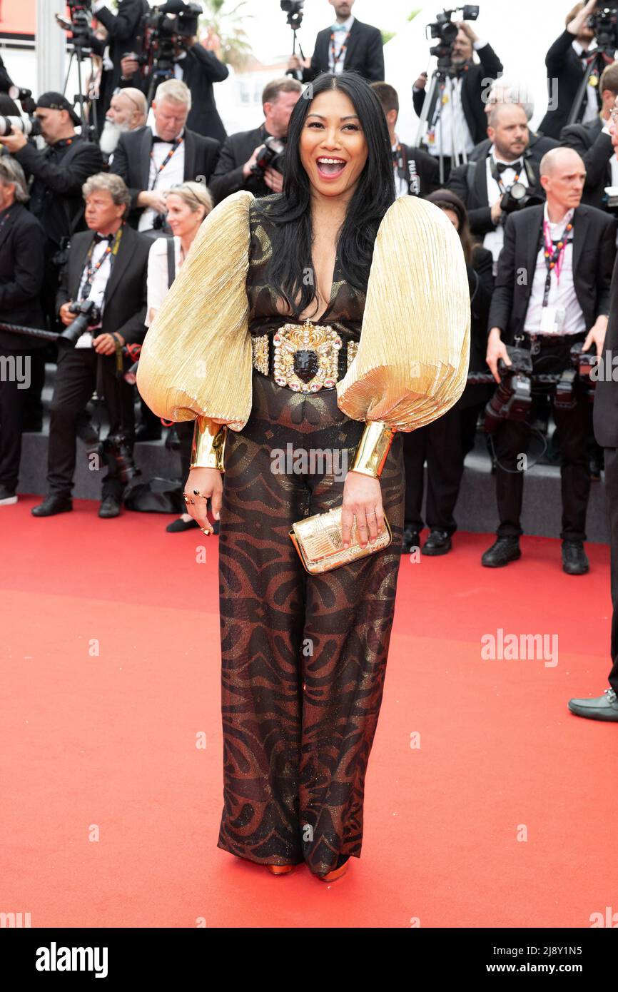 Anggun attends the screening of Top Gun: Maverick during the 75th ...