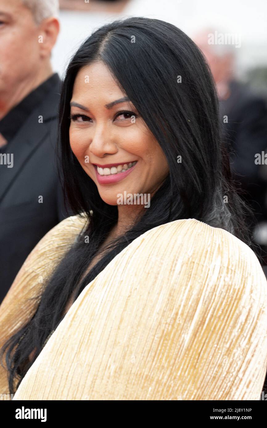 Anggun attends the screening of Top Gun: Maverick during the 75th ...